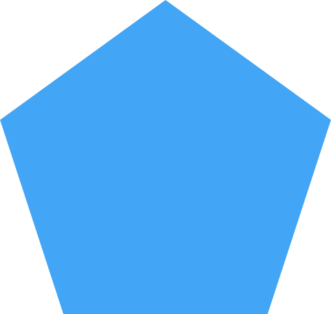 Pentagon blue Illustration in PNG, SVG