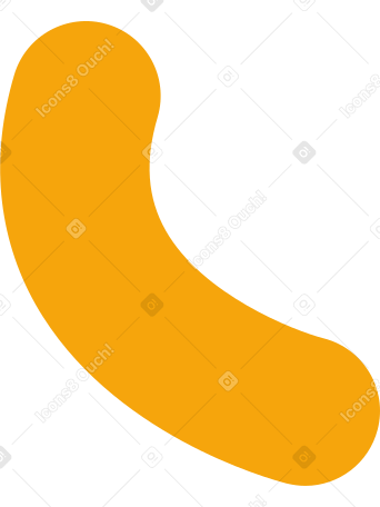 Yellow finger Illustration in PNG, SVG