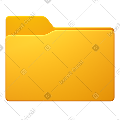 3D folder PNG, SVG