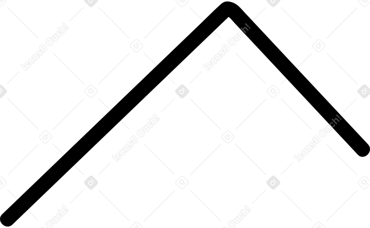 Black angular line Illustration in PNG, SVG