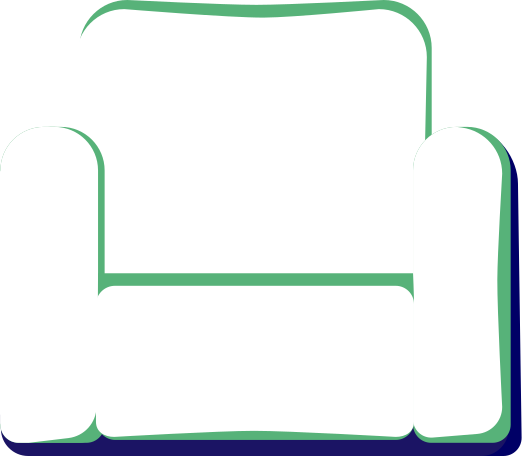 Empty easy chair Illustration in PNG, SVG