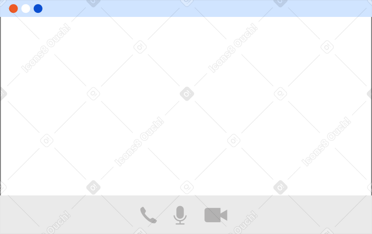 Video call window PNG, SVG