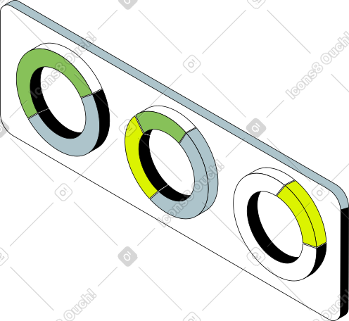 Circular analytics PNG, SVG