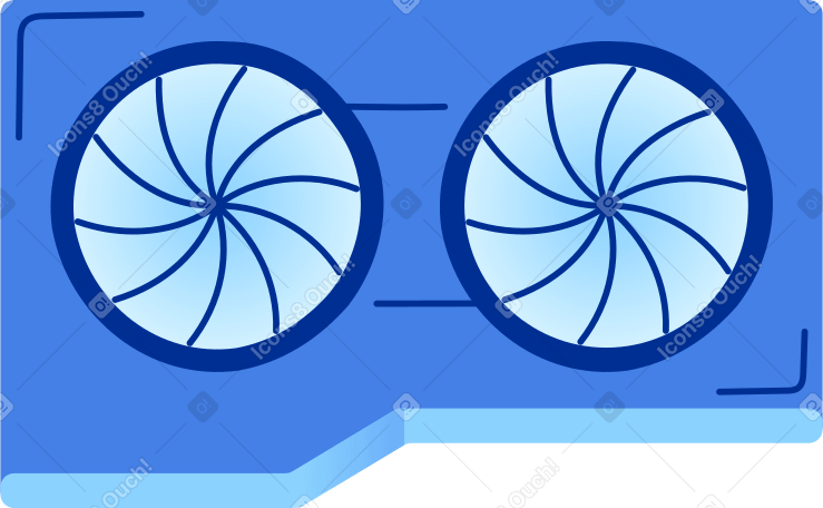 Graphics card Illustration in PNG, SVG