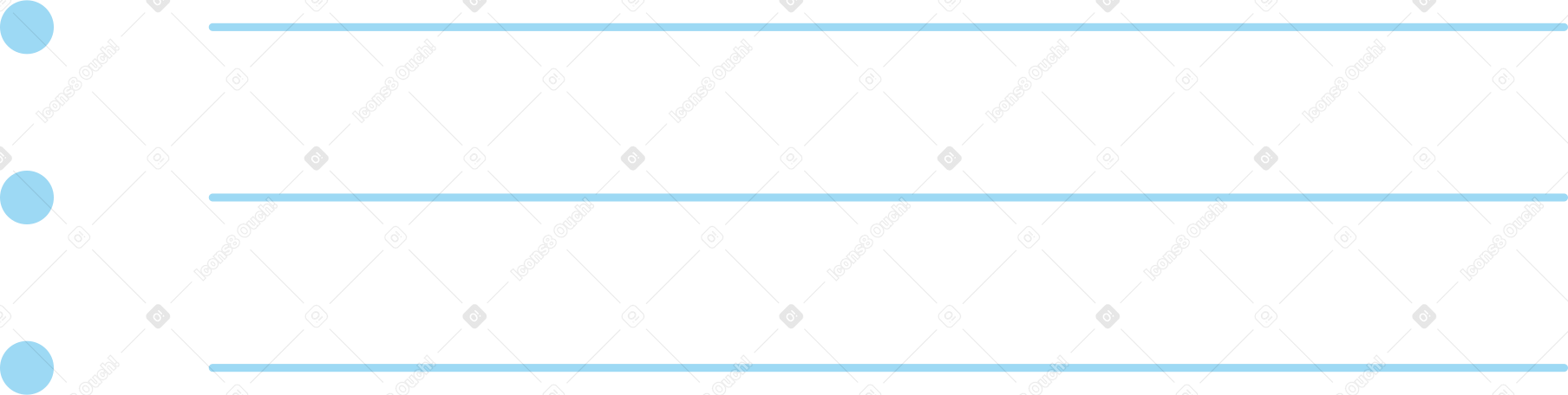 Three dots three lines Illustration in PNG, SVG