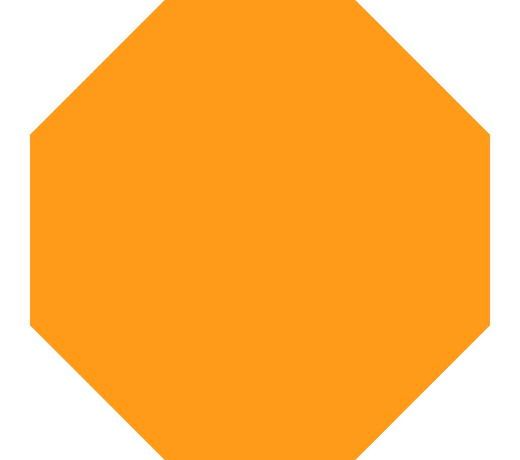 Octagon yellow Illustration in PNG, SVG