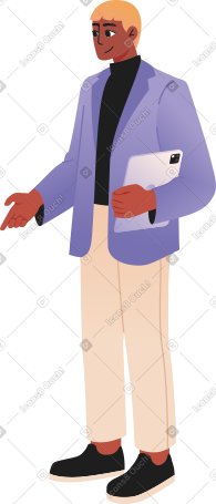 Man extending his hand forward PNG, SVG