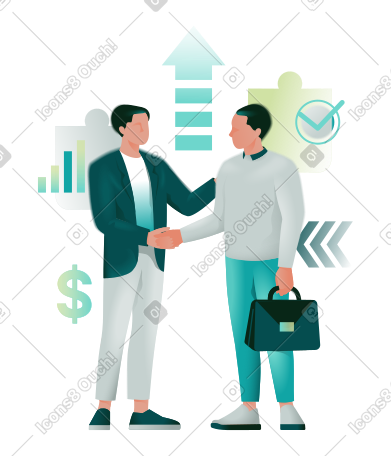 新的商业伙伴握手 PNG, SVG