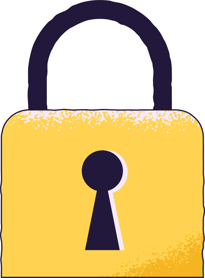 Lock Illustration in PNG, SVG
