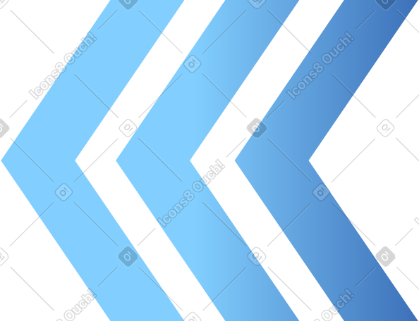 Triple pointer arrow PNG, SVG