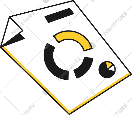 Chart animated illustration in GIF, Lottie (JSON), AE