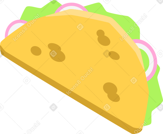 Taco Illustration in PNG, SVG