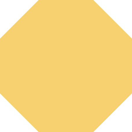 PNG 및 SVG의 Yellow octagon 일러스트
