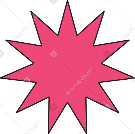 Eleven-pointed star Illustration in PNG, SVG