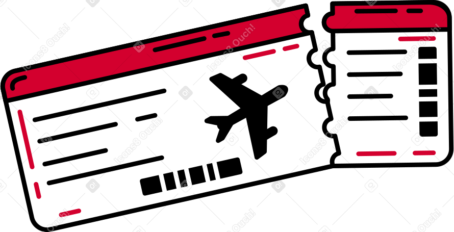 Plane ticket PNG, SVG