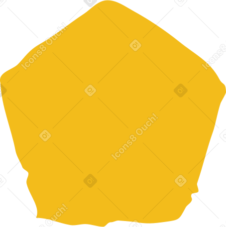 PNG 및 SVG의 Yellow pentagon 일러스트