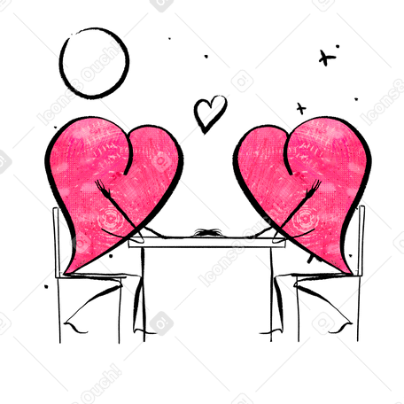 Two People In Love Drawings