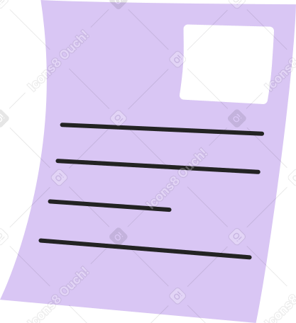 Paper sheet Illustration in PNG, SVG