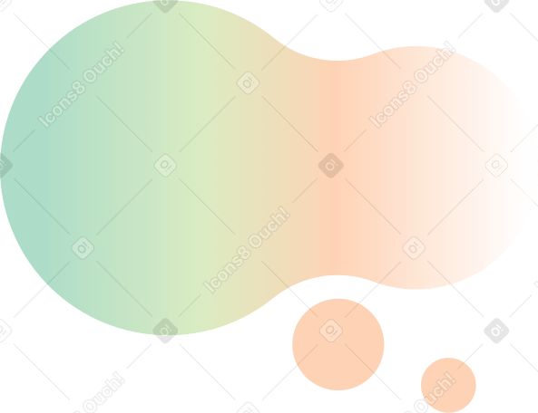 Gradient blop Illustration in PNG, SVG