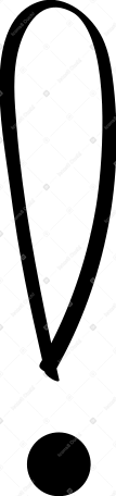 Exclamation mark Illustration in PNG, SVG