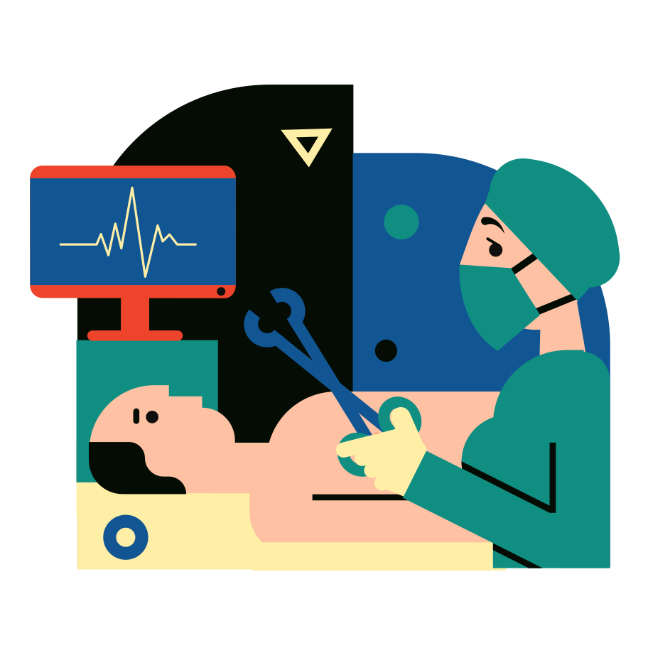 Operation Illustration in PNG, SVG