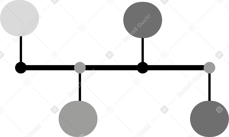 Timeline infographic Illustration in PNG, SVG