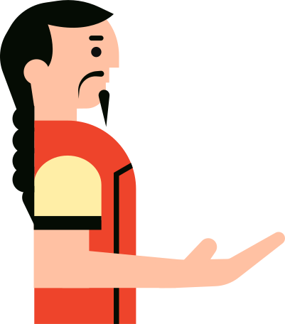 Chinese man Illustration in PNG, SVG