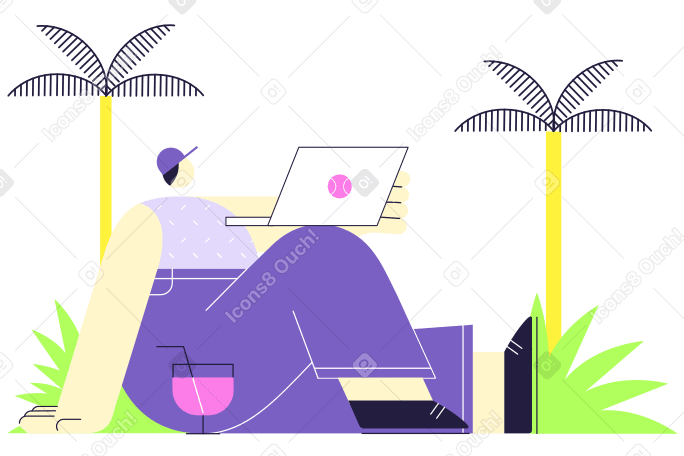 Work is a joy Illustration in PNG, SVG