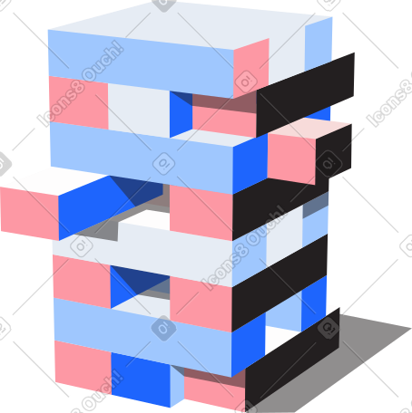 Jenga game PNG, SVG