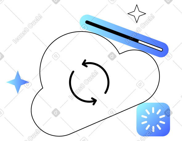 File synchronization with cloud storage PNG, SVG