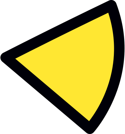 Ilustração de Triângulo amarelo em PNG e SVG