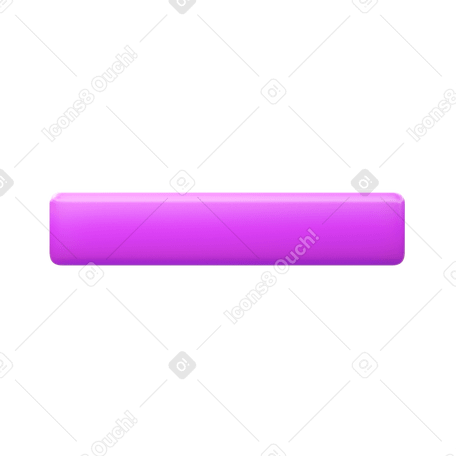 3D purple minus Illustration in PNG, SVG