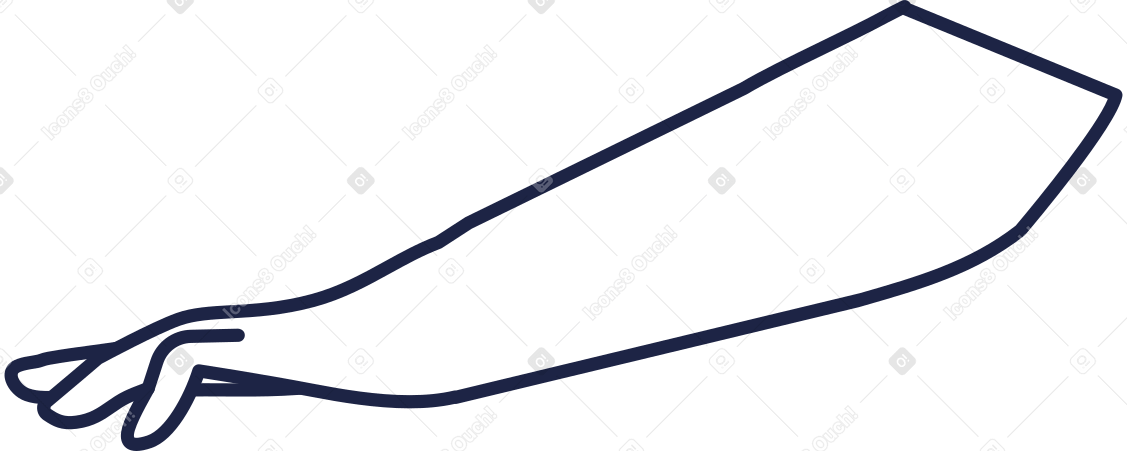Hand side view Illustration in PNG, SVG