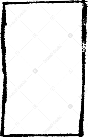Hand drawn rectangle Illustration in PNG, SVG