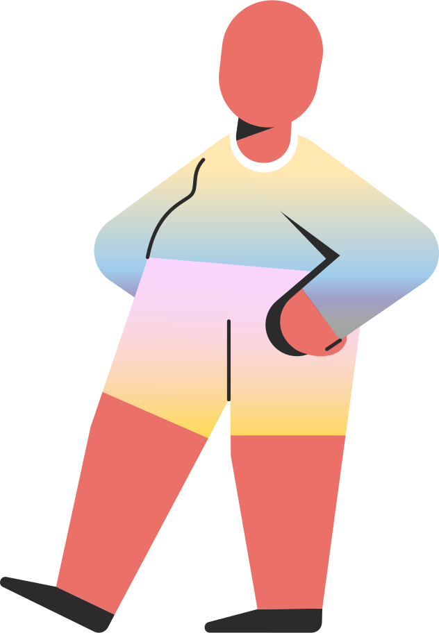 Chubby child standing Illustration in PNG, SVG