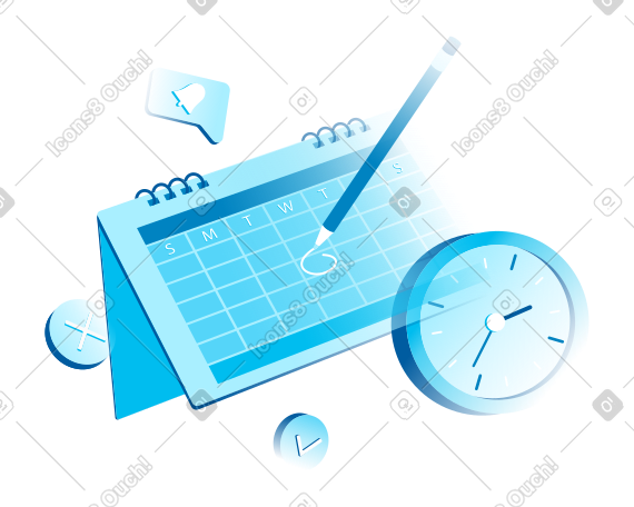 Planning and marking an event on the calendar PNG, SVG