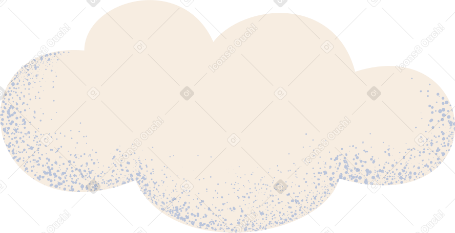 Beige cloud Illustration in PNG, SVG