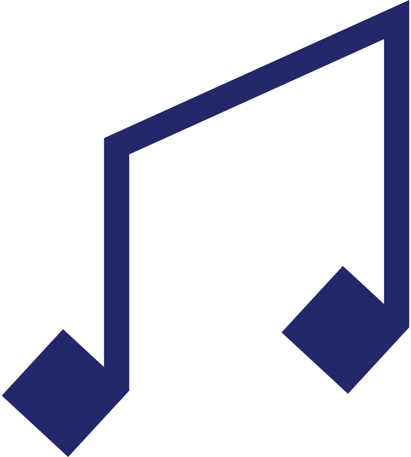 Note double Illustration in PNG, SVG