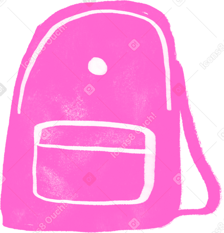 PNG 및 SVG의 Pink backpack 일러스트