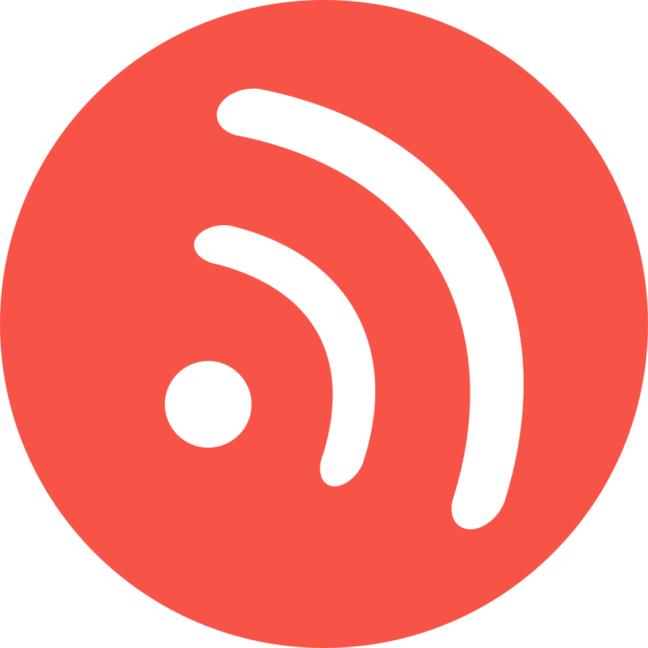 Red round wifi icon Illustration in PNG, SVG