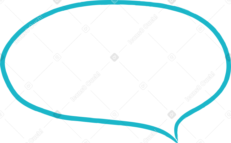 Message balloon Illustration in PNG, SVG