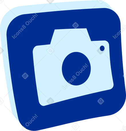 Camera app icon Illustration in PNG, SVG