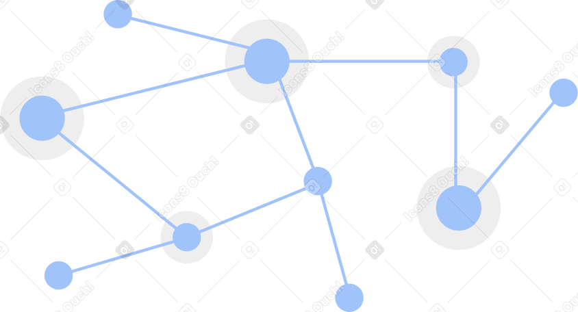 Network Illustration in PNG, SVG