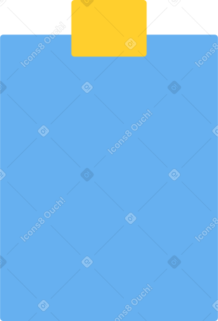 Blue clipboard Illustration in PNG, SVG