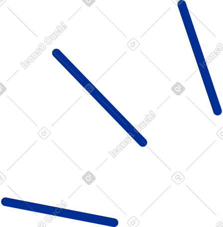 Three lines movement PNG, SVG