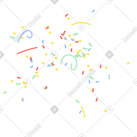 Colorful confetti burst at party animated illustration in GIF, Lottie ...