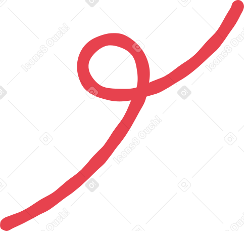 Twisted line Illustration in PNG, SVG