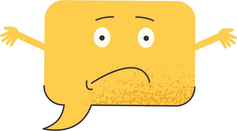 No comments bubble Illustration in PNG, SVG