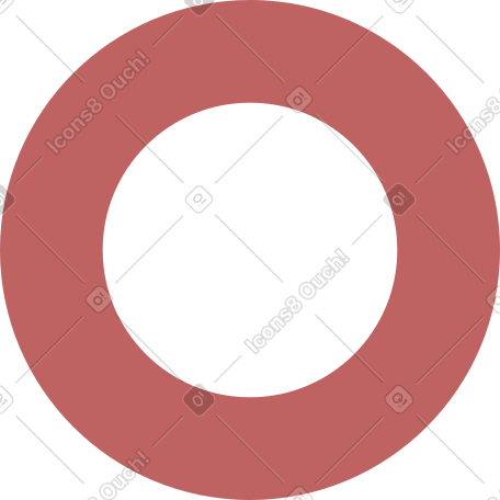 Burgundy ring PNG, SVG