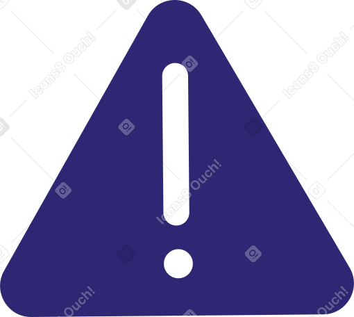 Triangle with an exclamation point PNG, SVG
